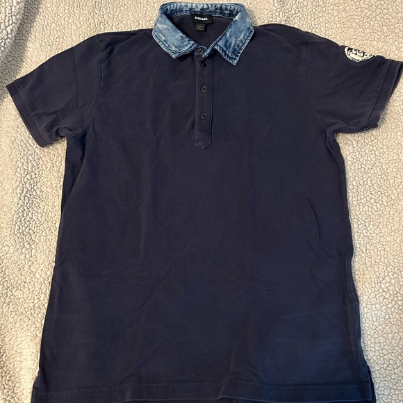 Diesel | Shirts | Diesel Denim Collar Polo | Poshmark